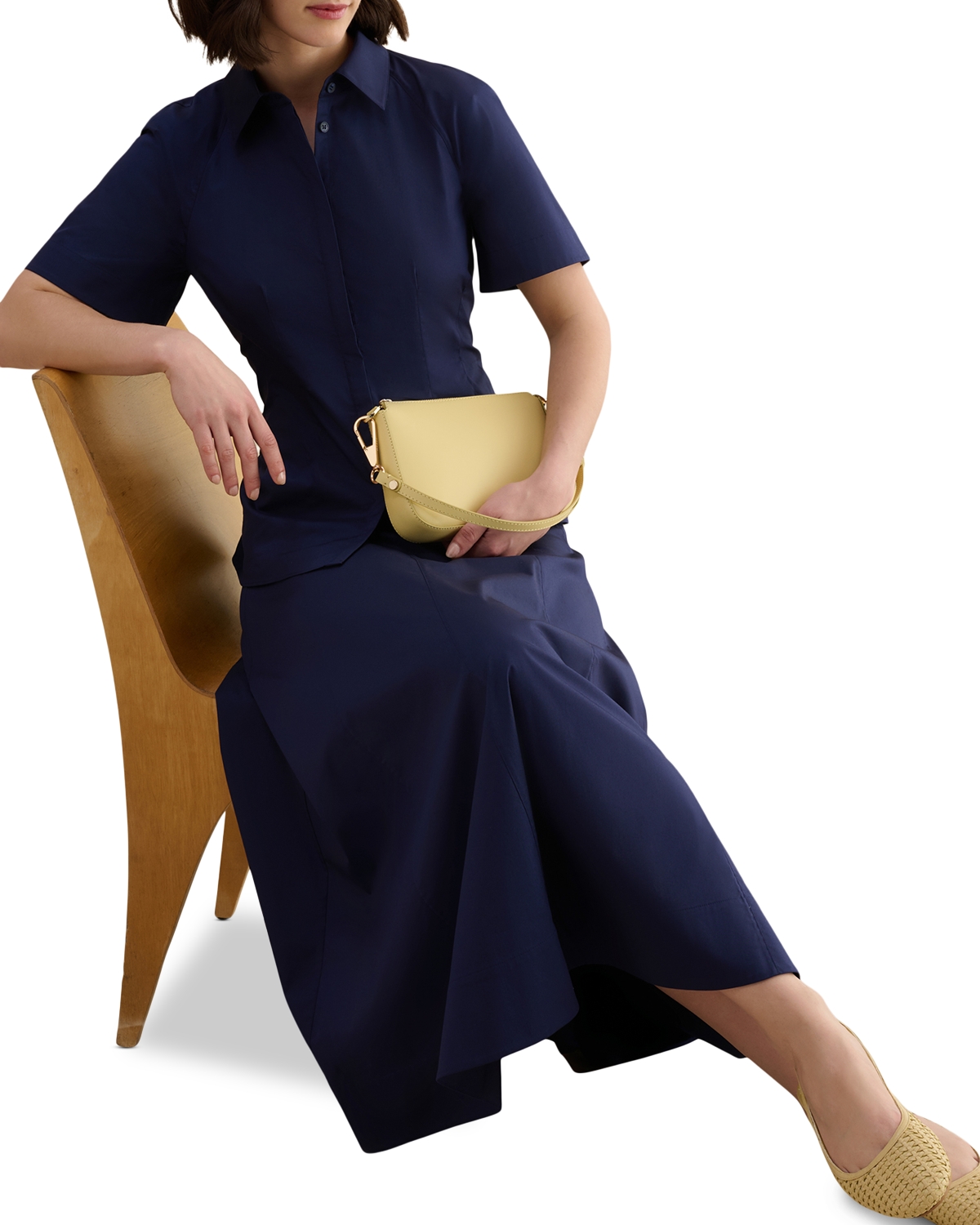 HOBBS LONDON Hobbs London Chatham Skirt - Navy